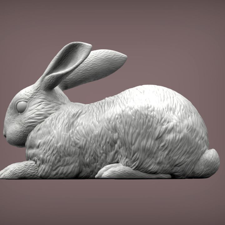 3D Printable Rabbit by Alexander3dart
