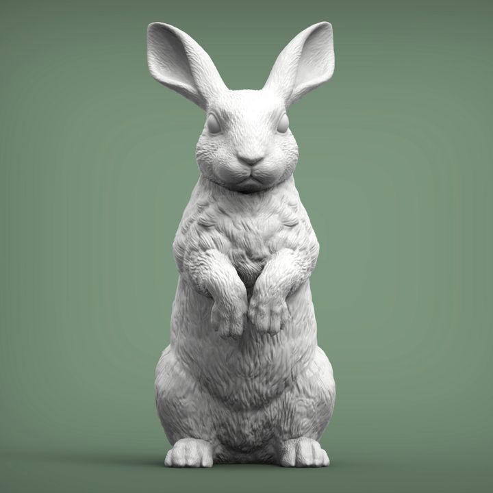 3D Printable Rabbit by AKUZMENKO