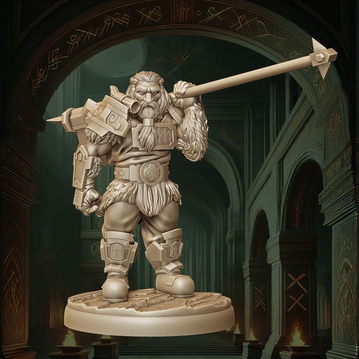 3D Printable Dwarf Cleaver - 11 Poses - Army of Chaos: Dwarfs by ...
