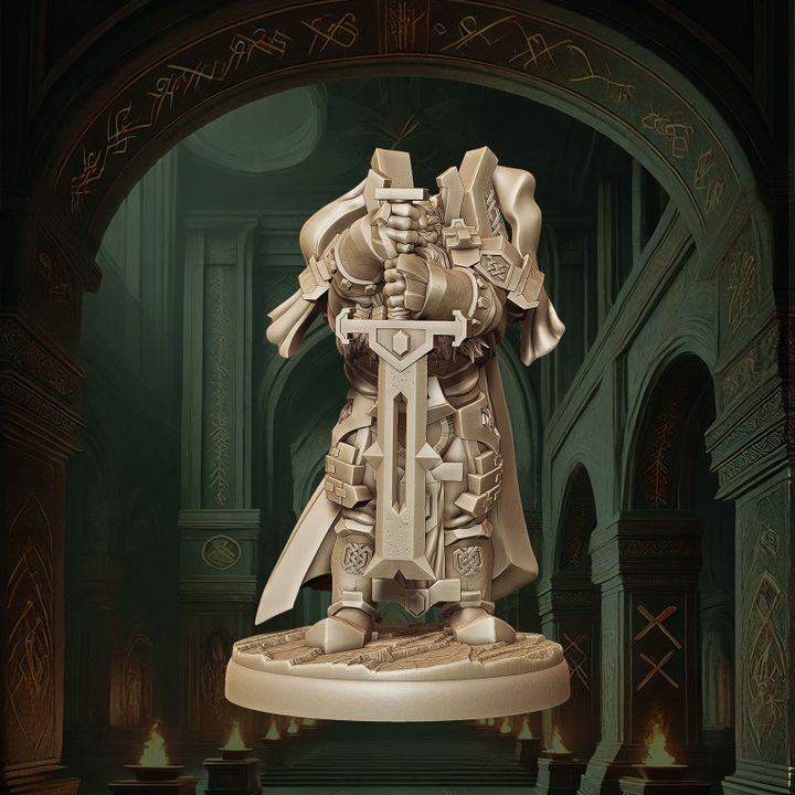 3D Printable Dwarf Lord - 11 Poses - Army of Chaos: Dwarfs by Monolith Arts