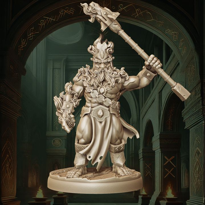 3D Printable Dwarf Shaman - 11 Poses - Army of Chaos: Dwarfs by ...