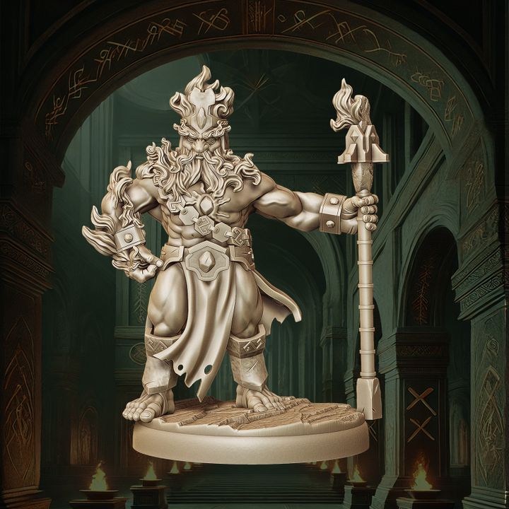 3D Printable Dwarf Shaman - 11 Poses - Army of Chaos: Dwarfs by ...