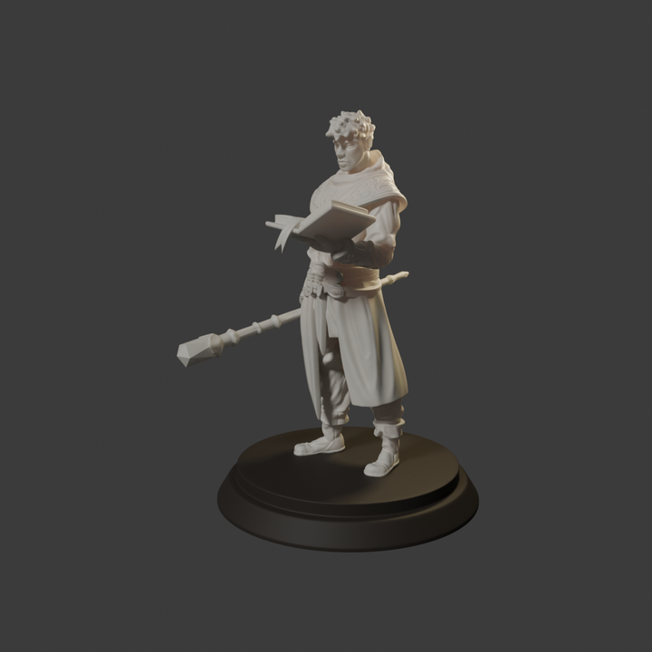 3D Printable Male Human Sorcerer by Tenda Orc Studio