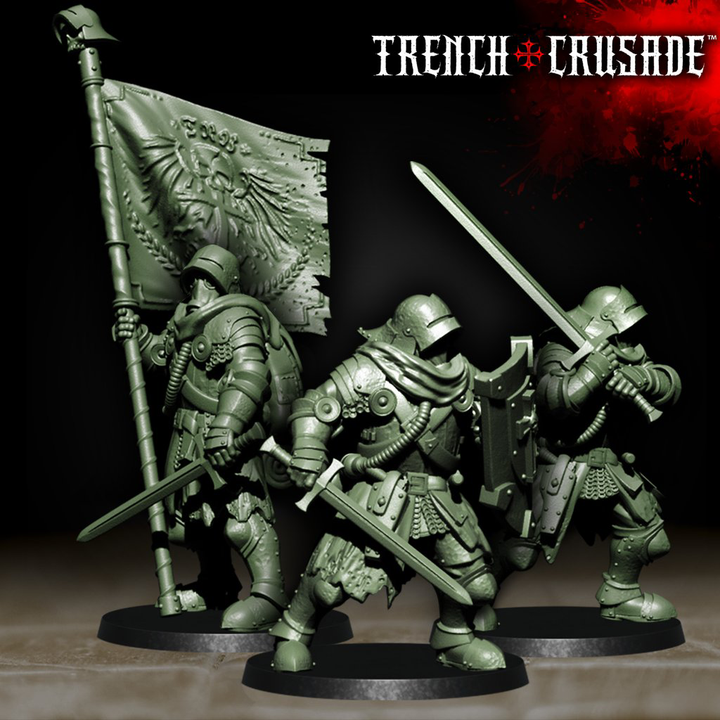 3D Printable Trench Crusade - Red Brigade Shock Troopers by Trench Stench