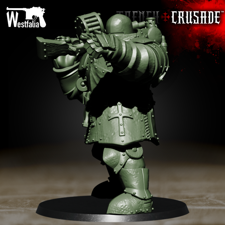 3D Printable Trench Crusade - Red Brigade Heavy Mechanized Infantry ...