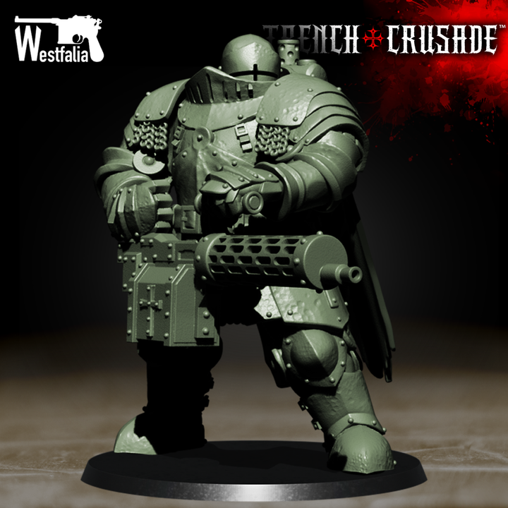 3D Printable Trench Crusade - Red Brigade Heavy Mechanized Infantry ...
