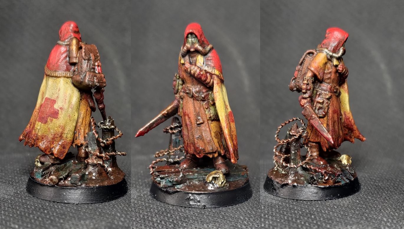 3D Printable Trench Crusade - Red Brigade Combat Medic by Trench Stench