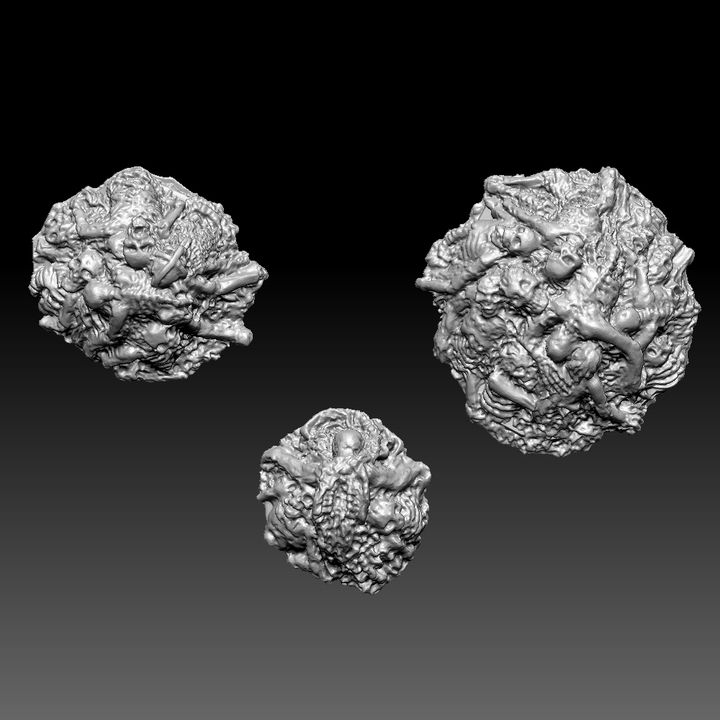 3D Printable Corpse Piles by Dark Art Digital