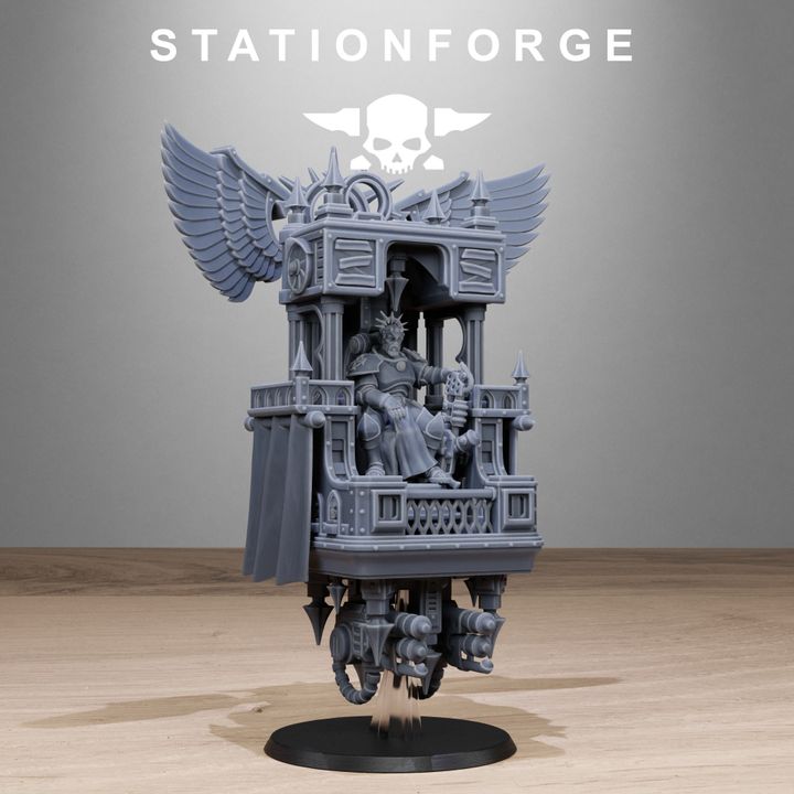 3D Printable Vodalites Flying Throne by Station Forge