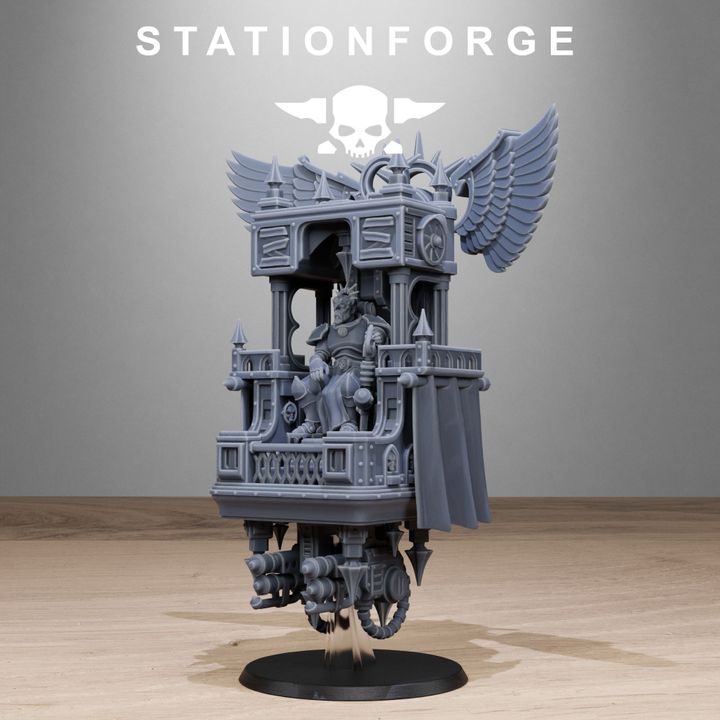 3D Printable Vodalites Flying Throne by Station Forge