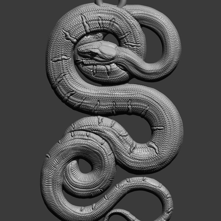 3D Printable Snake by Alexander3dart