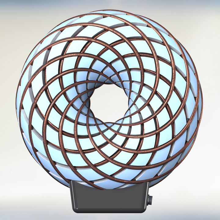 3D Printable Rodin Coil Torus .STL 12 INCHES Diameter Coil + Coil ...