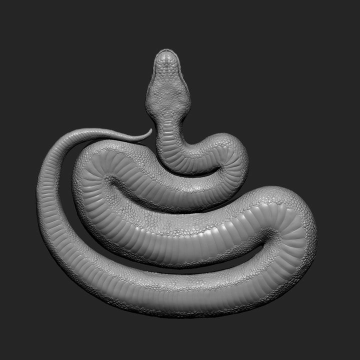3D Printable Ball Pythons by Alexander3dart