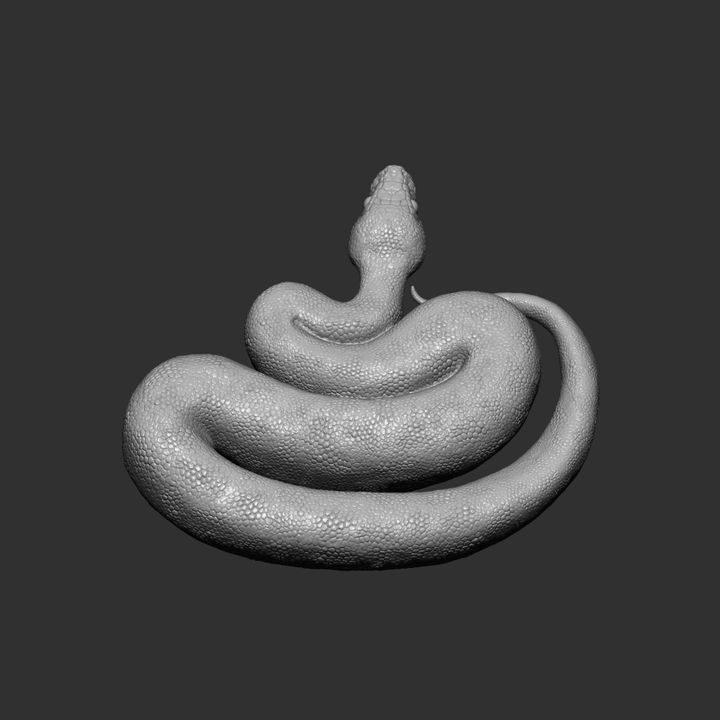 3D Printable Ball Pythons by Alexander3dart
