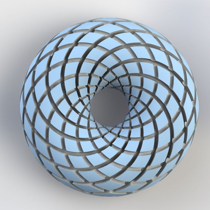 3D Printable Rodin Coil Torus .STL 12 INCHES Diameter Coil | iToroid ...