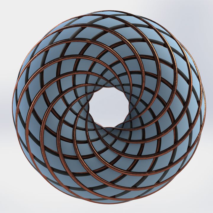 3D Printable Rodin Coil Torus .STL 12 INCHES Diameter Coil | iToroid ...