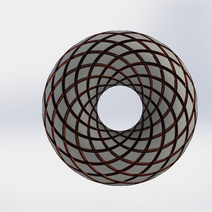 3D Printable Rodin Coil Torus .STL 10 INCHES Diameter Coil | iToroid ...