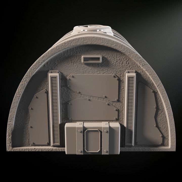 3D Printable Post-Apocalyptic Bunker II by WargamesCo