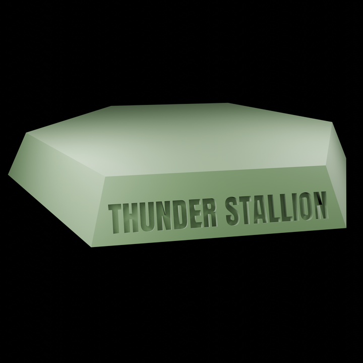 3D Printable Thunder Stallion Battletech Hex Base by James Hall