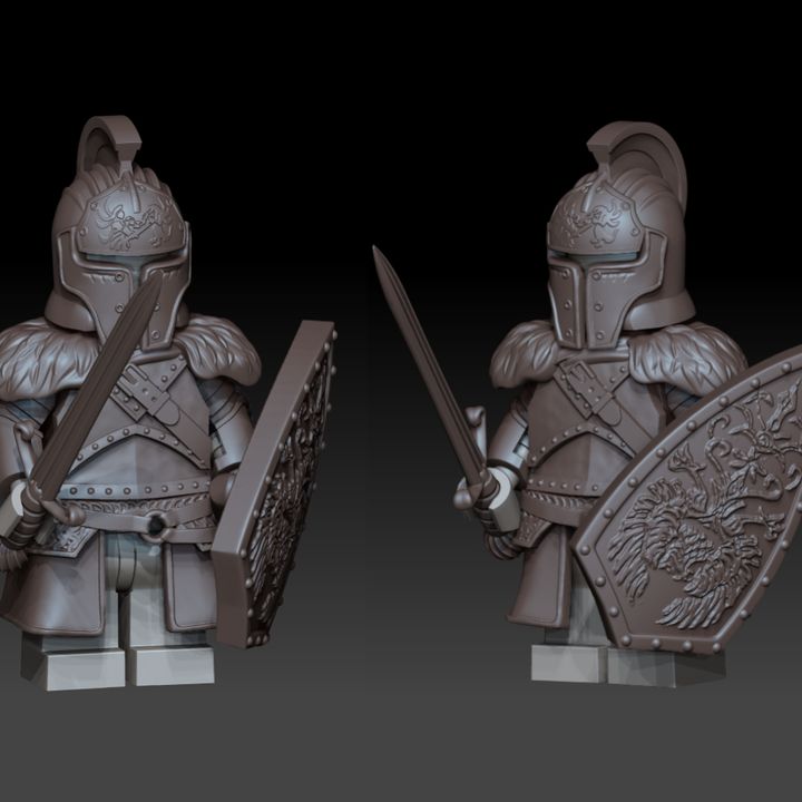 3D Printable FARAAM KHIGHT FROM DARK SOULS MINIFIGURE CUSTOM SET by ...