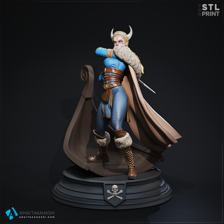3D Printable Astrid | The Tempest of the North by Bastet Figures