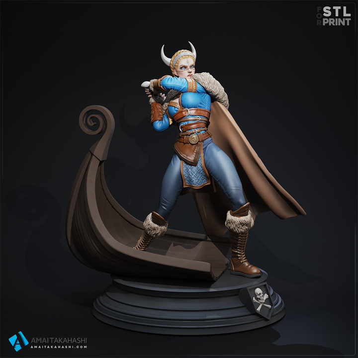 3D Printable Astrid | The Tempest of the North by Bastet Figures