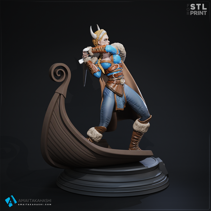 3D Printable Astrid | The Tempest of the North by Bastet Figures