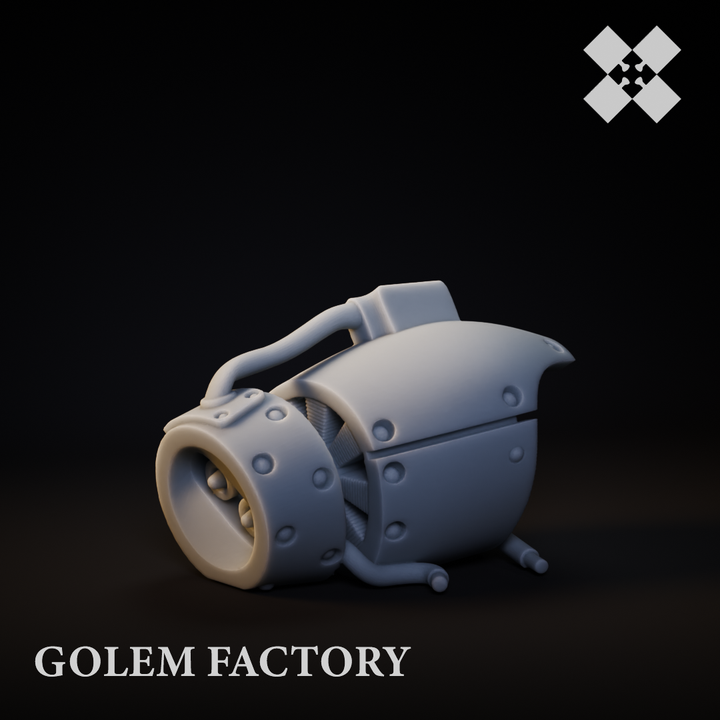 3D Printable Golem Factory Scatter by Tilesmith