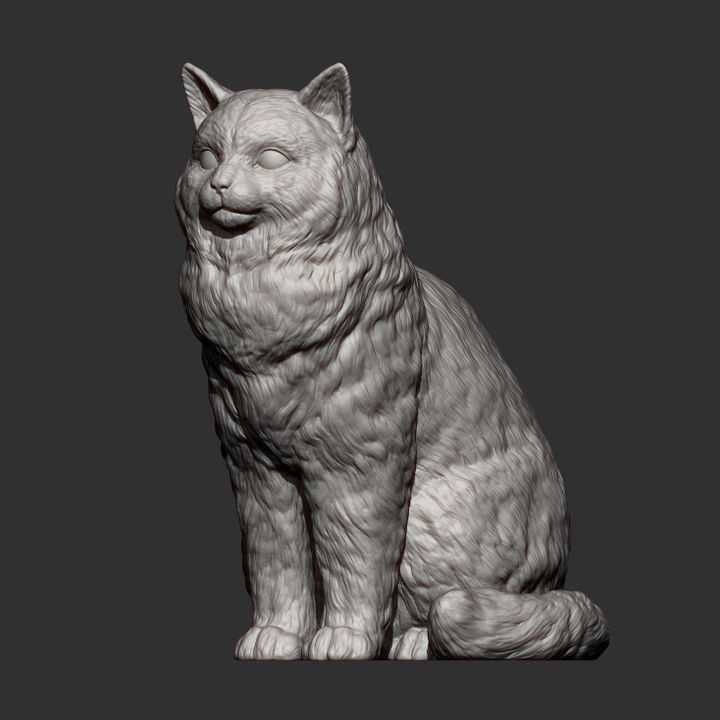 3D Printable Ragdoll cat by Alexander3dart