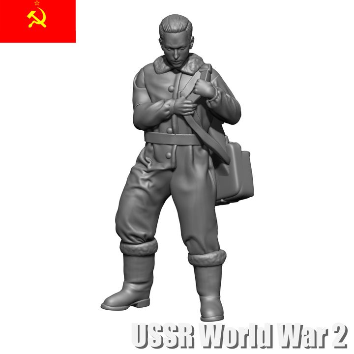 3D Printable USSR Pilot WW2 by Artofwar