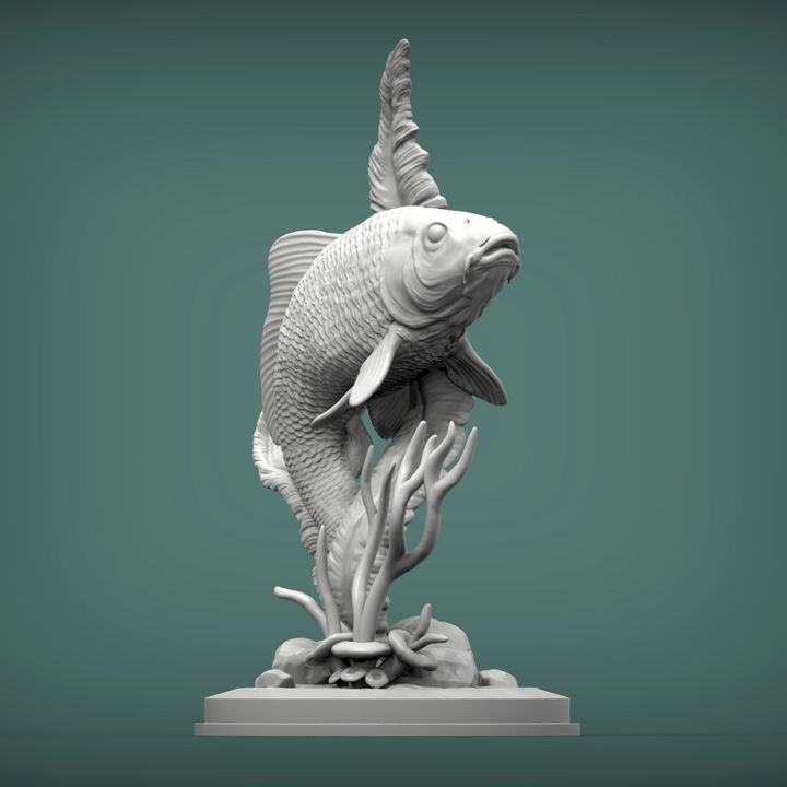 3D Printable Carp by Alexander3dart