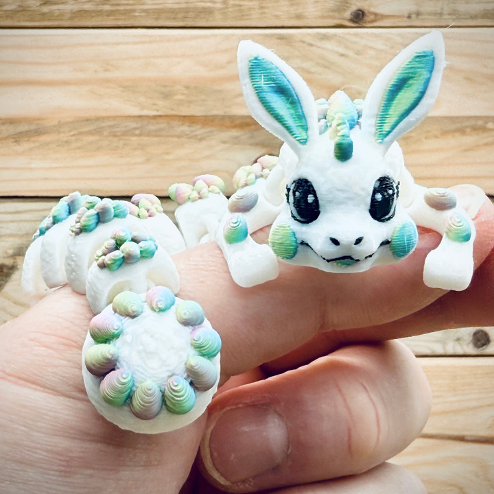 3D Printable Easter Bunny Dragon by ENIQUE3D