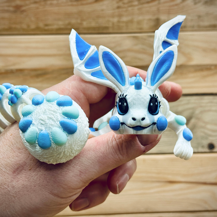 3D Printable Easter Bunny Dragon by ENIQUE3D