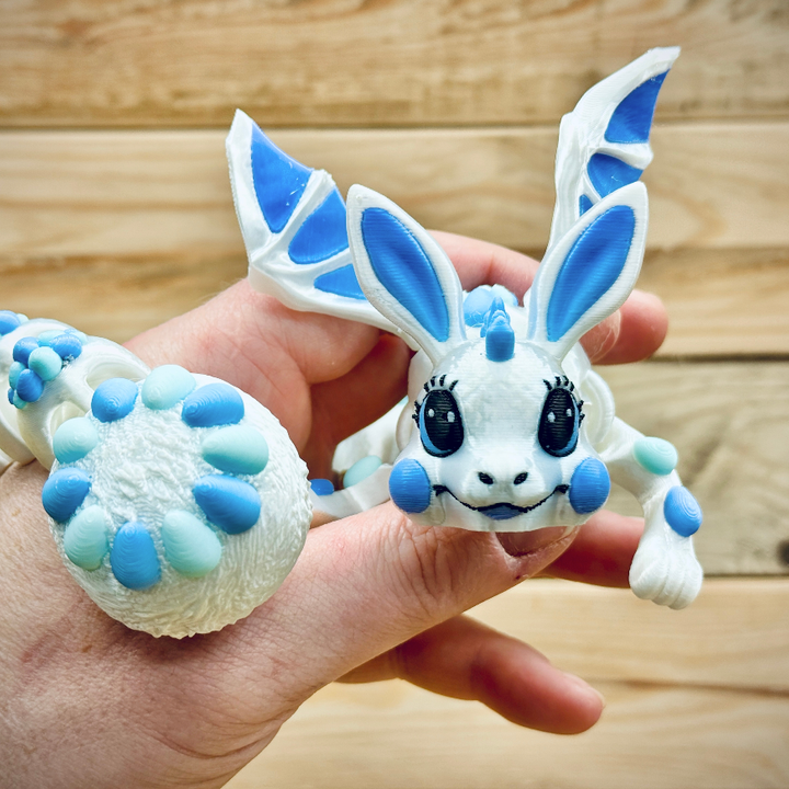 3D Printable Easter Bunny Dragon by ENIQUE3D