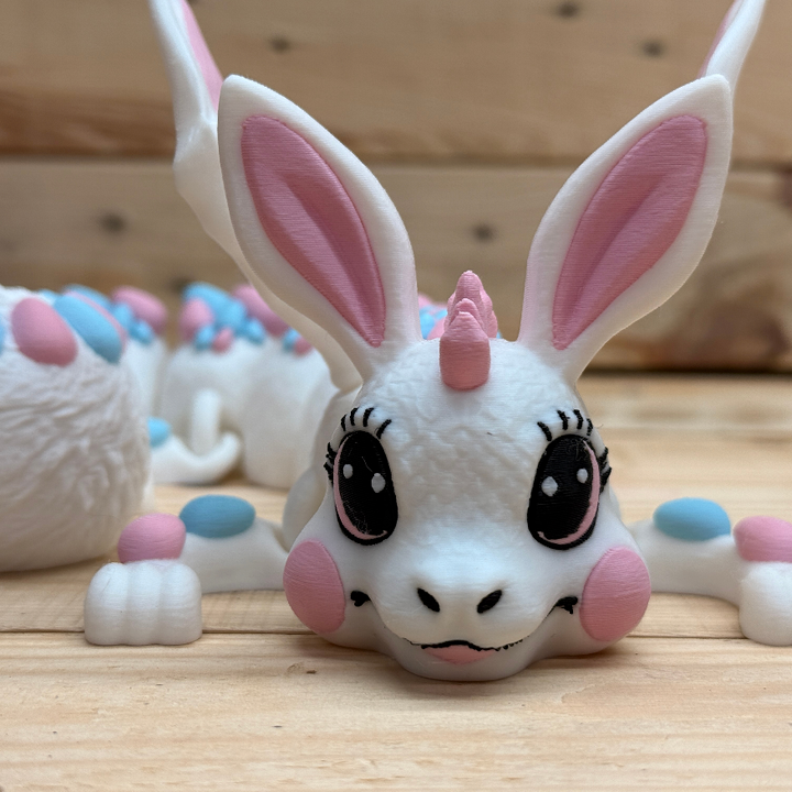 3D Printable Easter Bunny Dragon by ENIQUE3D
