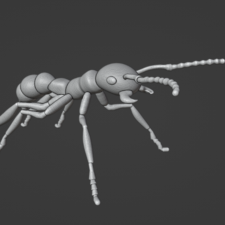 3D Printable Giant Ant Miniature by Michael Crossman
