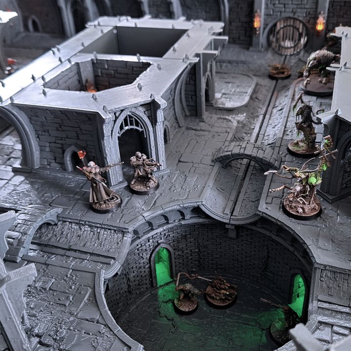 3D Printable Stormcrow City - Modular Sewer by Stormcrow Scenery