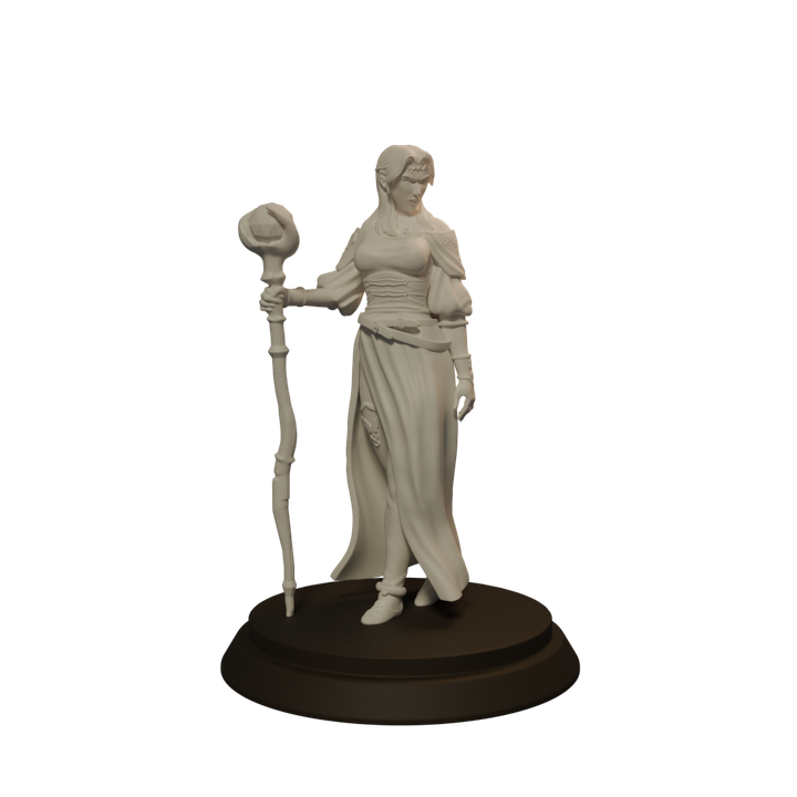 3D Printable Female Human Sorcerer by Tenda Orc Studio