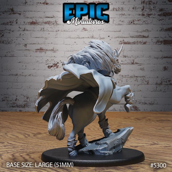 3D Printable Dark Unicorn Set / Horned Fable Monster / Magic Forest ...