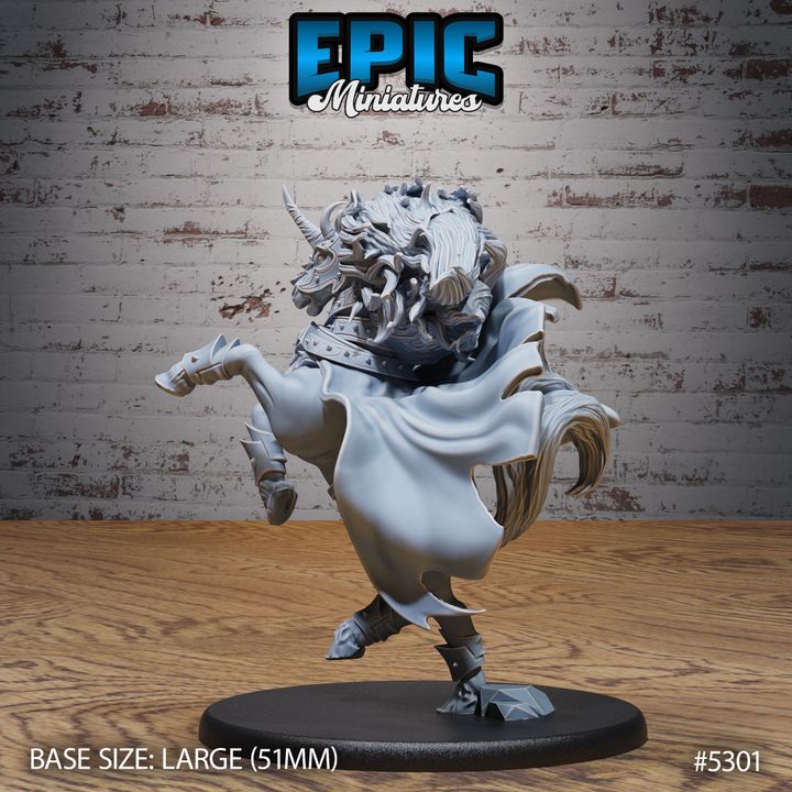 3D Printable Dark Unicorn Set / Horned Fable Monster / Magic Forest ...