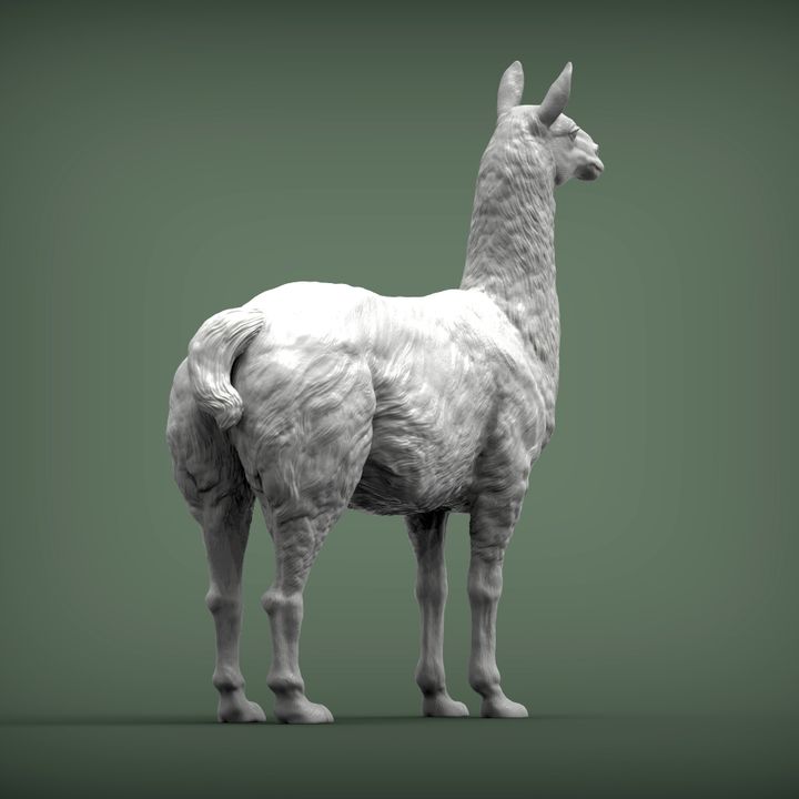 3D Printable lama by Alexander3dart