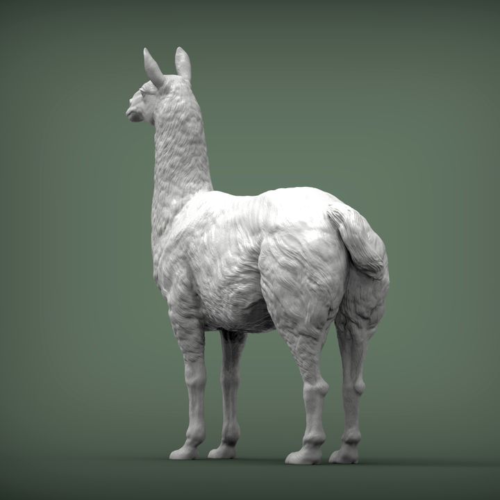 3D Printable lama by Alexander3dart
