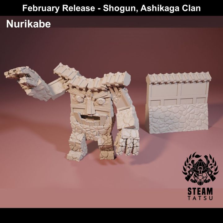 3D Printable Nurikabe Yokai by Steam Tatsu