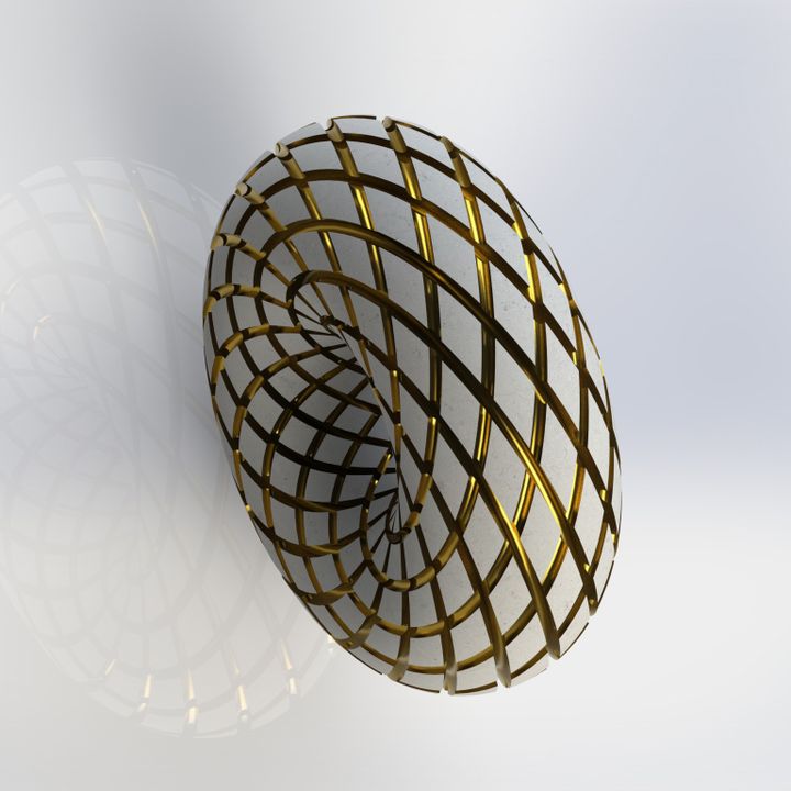 3D Printable Rodin Coil Torus .STL 8 INCHES Diameter Coil | iToroid ...