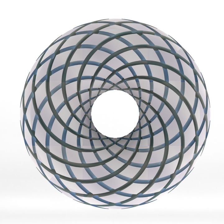 3D Printable Rodin Coil Torus .STL 8 INCHES Diameter Coil | iToroid ...