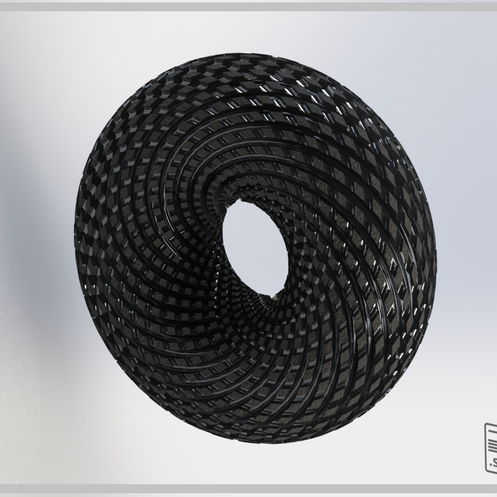3D Printable Rodin Coil Torus .STL 8 INCHES Diameter Coil | iToroid ...