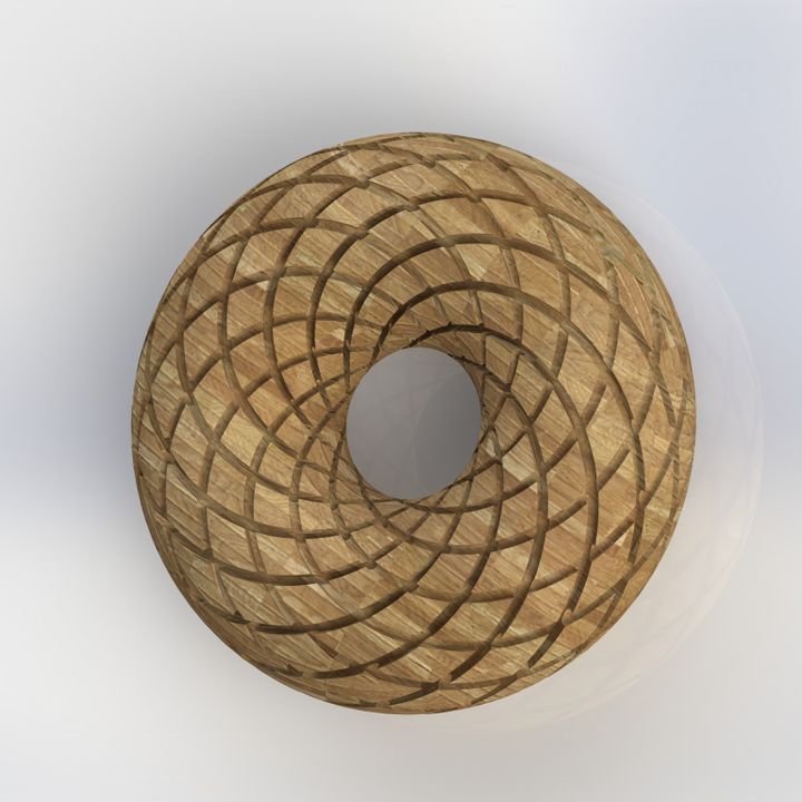3D Printable Rodin Coil TORUS .STL 190mm. x 70mm. Diameter Coil ...