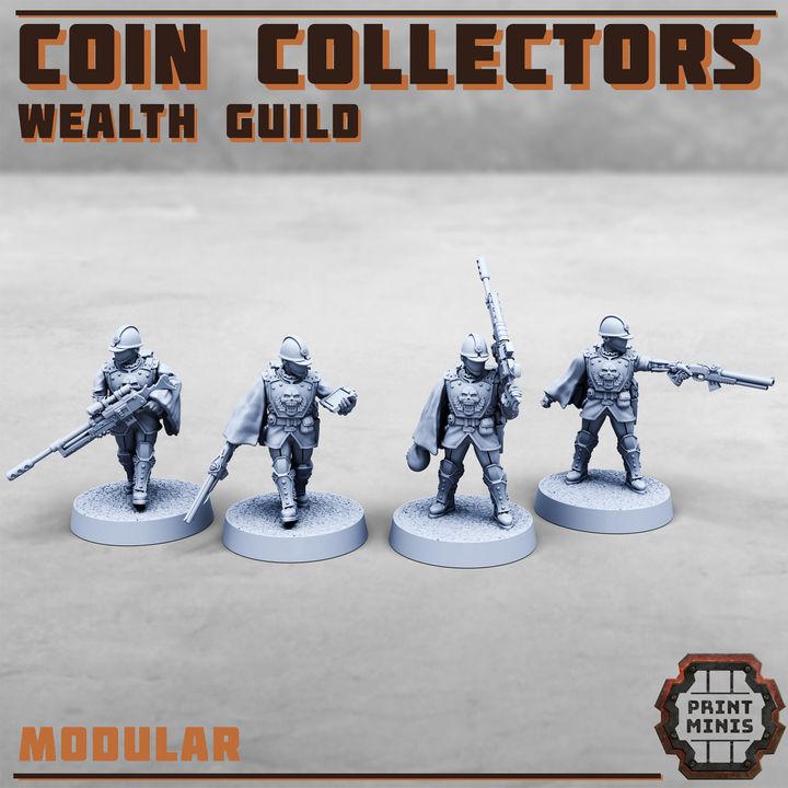 3D Printable Coin Collectors - Wealth Guild by Print Minis