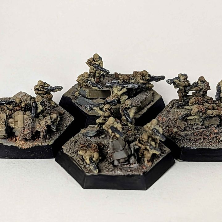 3D Printable Free Company- Combat Infantry (BattleTech / legion ...