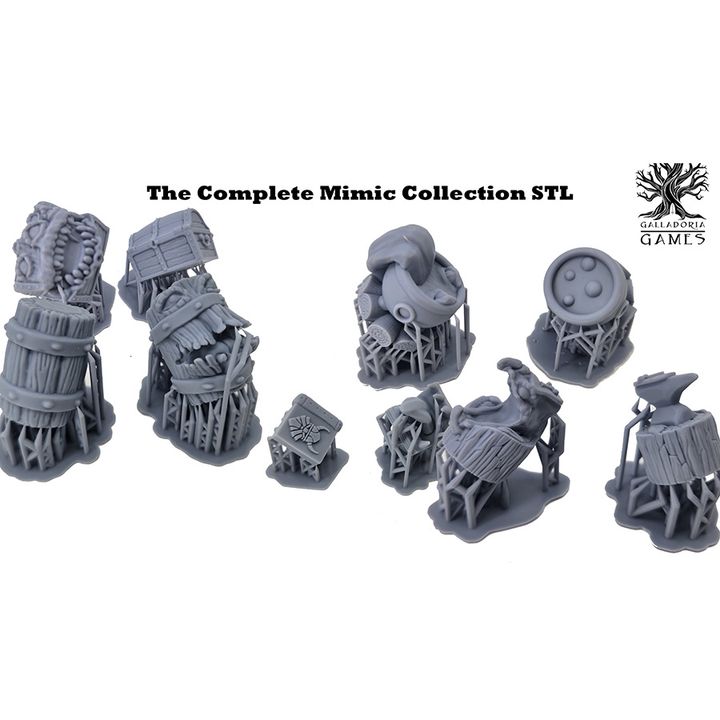3D Printable The Complete Mimic Collection by Galladoria Games